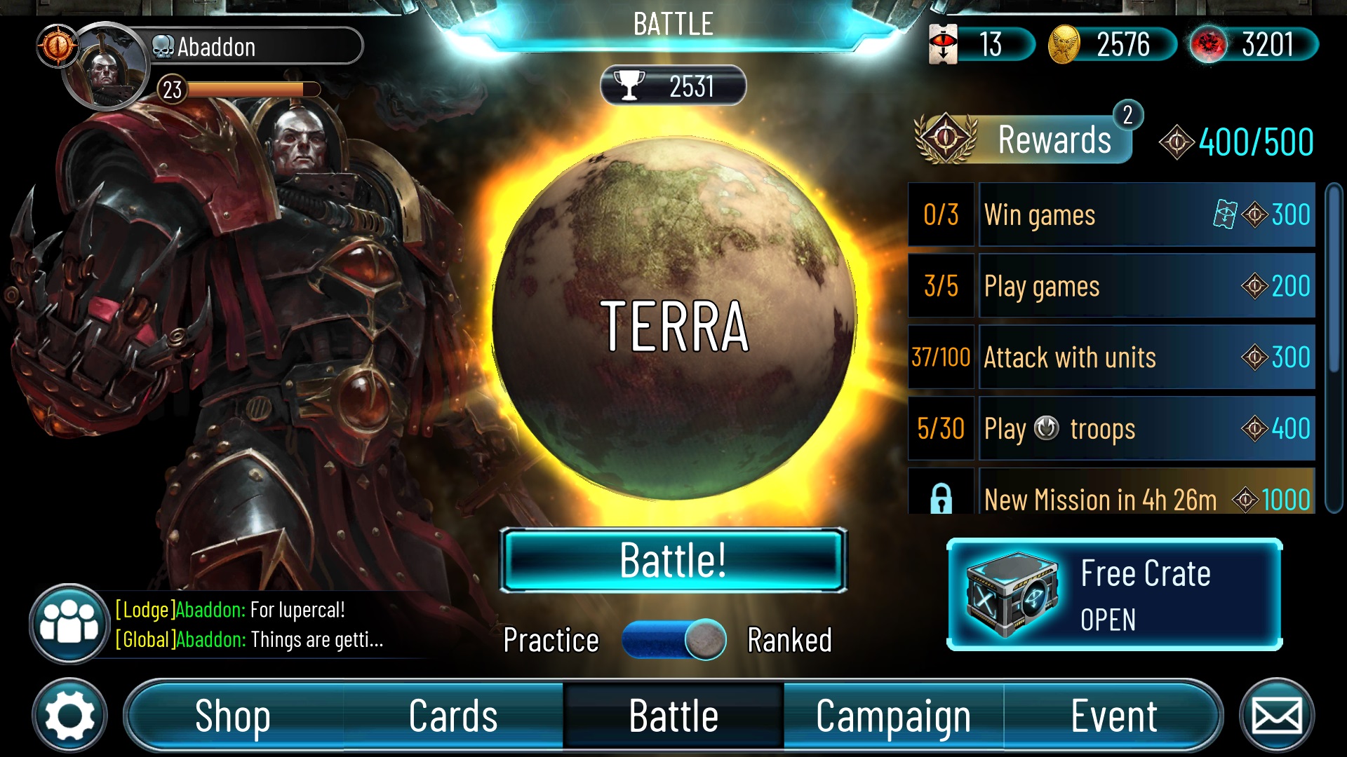 Major changes to rewards and progression system - Horus Heresy: Legions